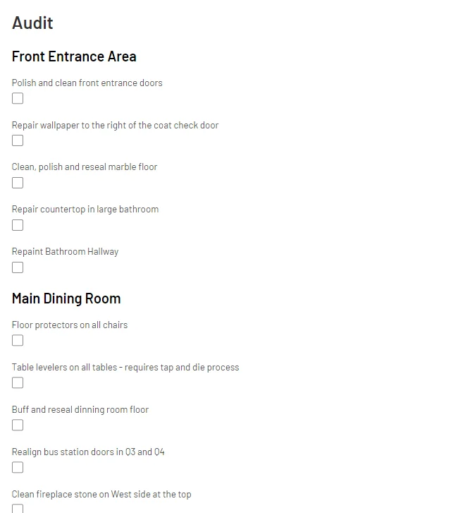 Evaluate your resaurant with a checklist I Lumiform